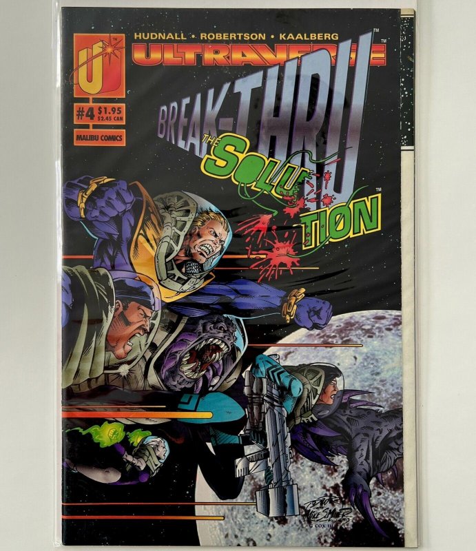 1993 Malibu Comics Ultraverse Solution #4 Comic Book Vintage Break-Thru ...