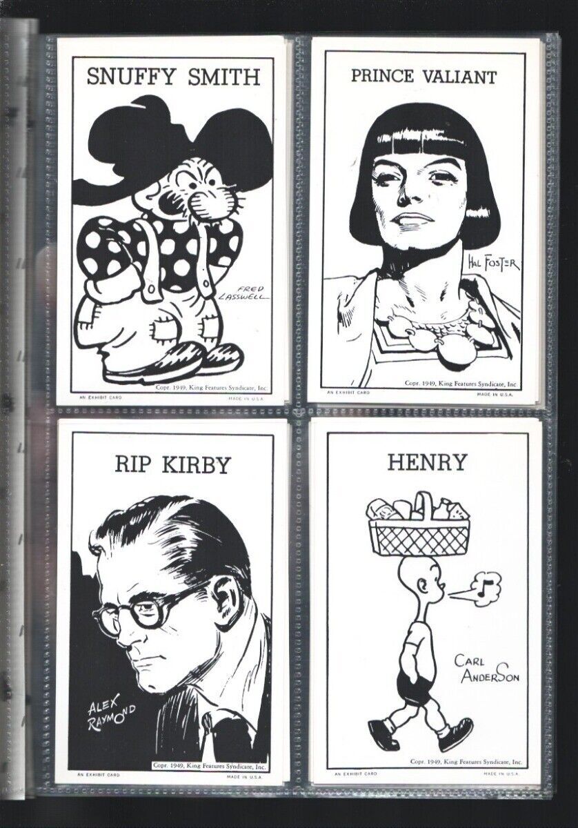 Newspaper Comic Strip Character Exhibit Card Set 1949-40 card set-King ...