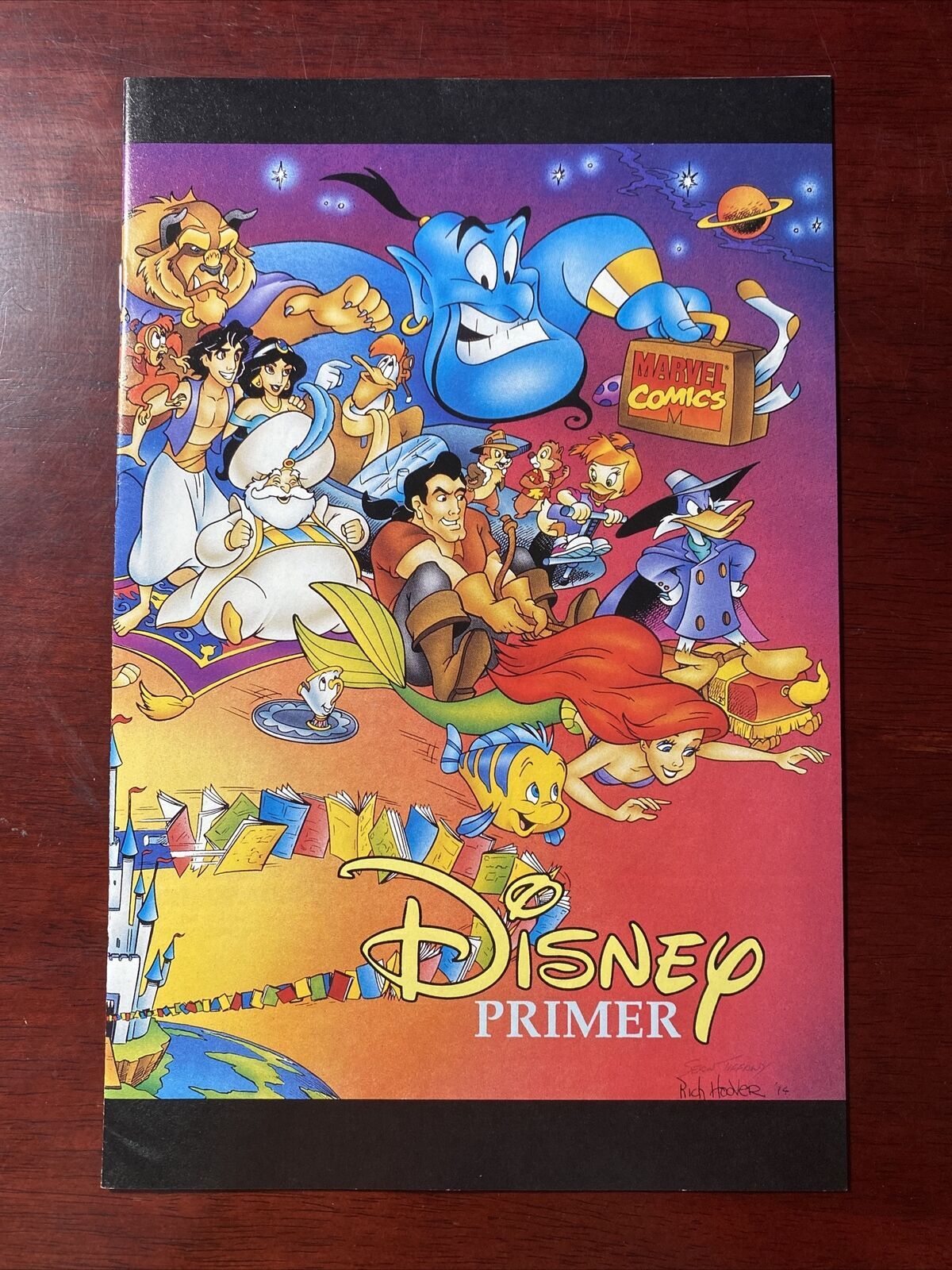 Disney Primer x2 Marvel - 1994 - Little Mermaid, Aladdin, Beauty and ...