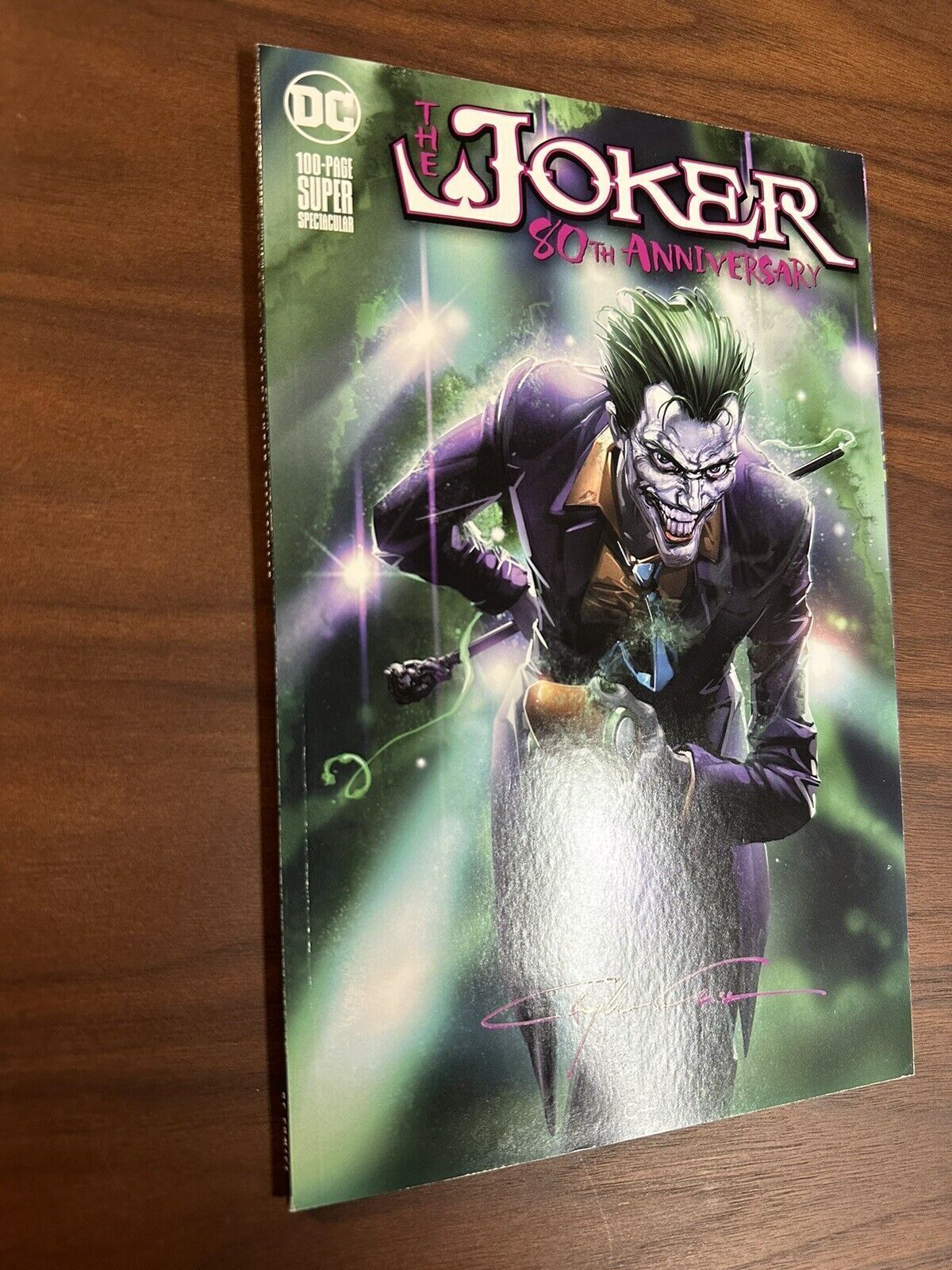 Joker 80th Anniversary Signed Clayton Crain Scorpion Comics Variant NM ...
