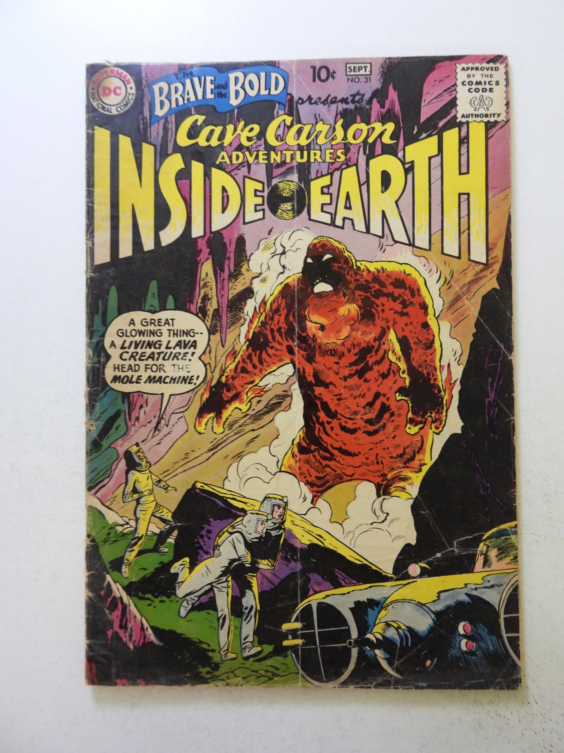 The Brave and the Bold #31 (1960) 1st appearance of Cave Carson GD- see ...
