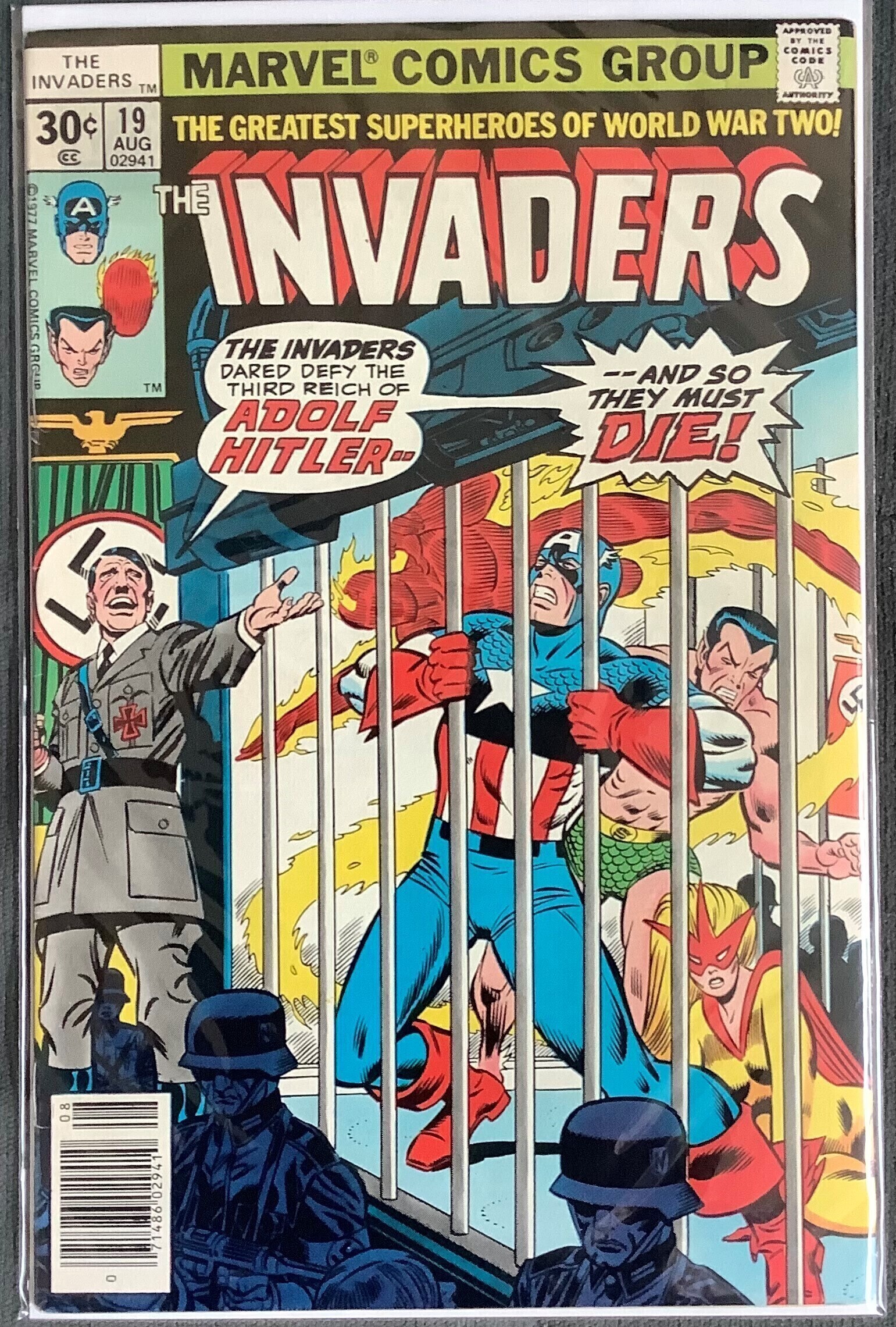 The Invaders #19 (1977) Last Destroyer; Destroyer becomes Union Jack II ...
