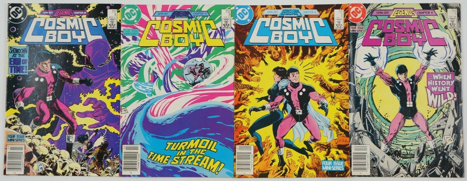 Cosmic Boy #1-4 FN complete series - newsstand variants - DC comics ...
