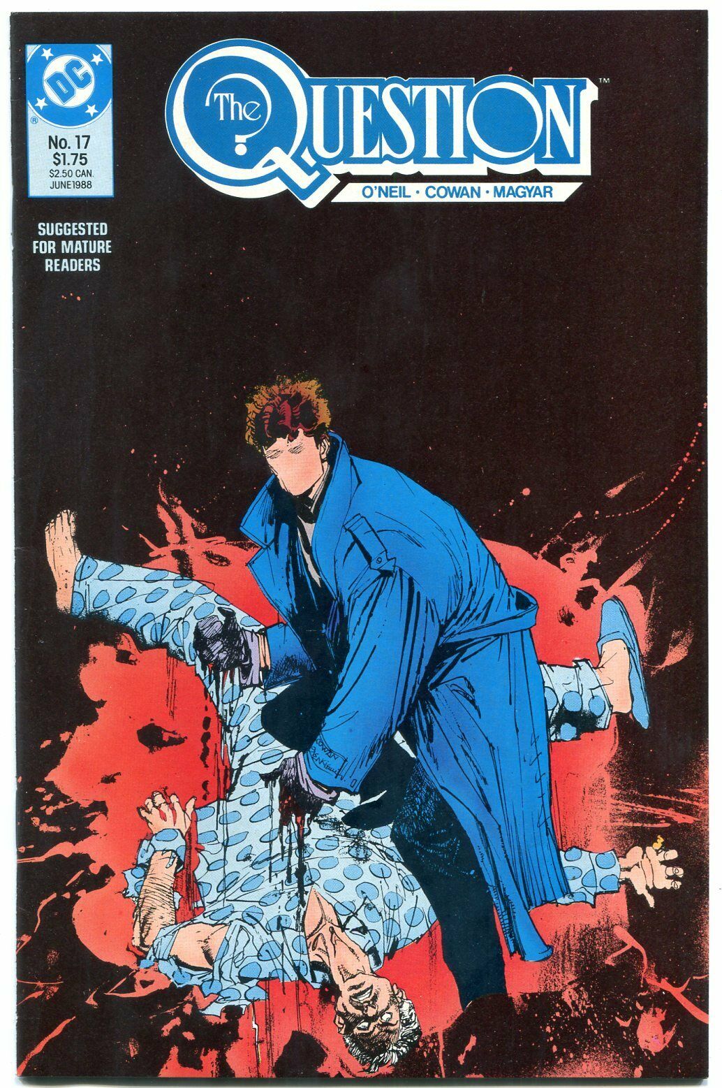 The Question #17 1988-1st appearance of Rorschach in the DC Universe ...