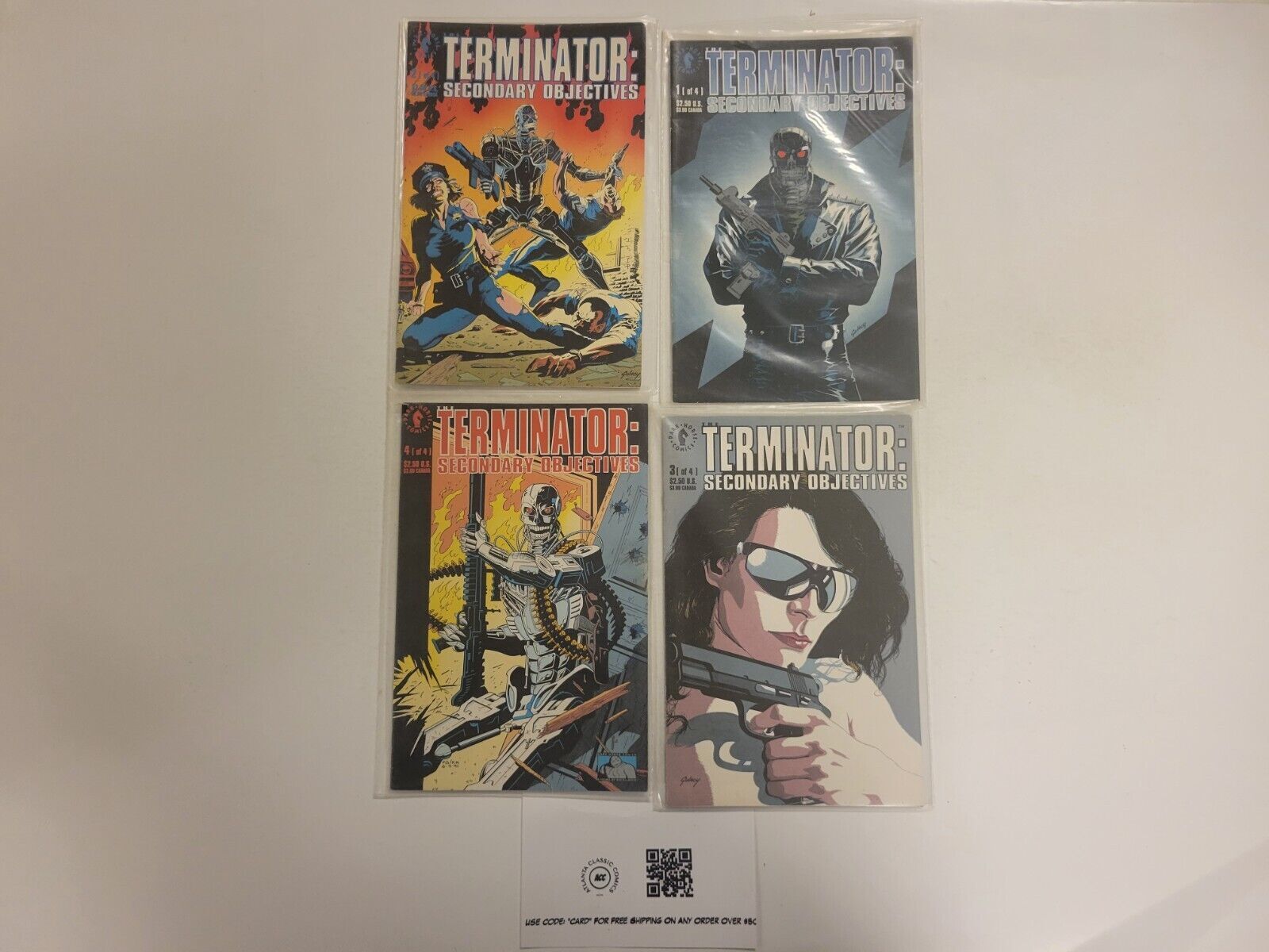 4 Terminator Secondary Objectives Dark Horse Comic Books #1 2 3 4 ...