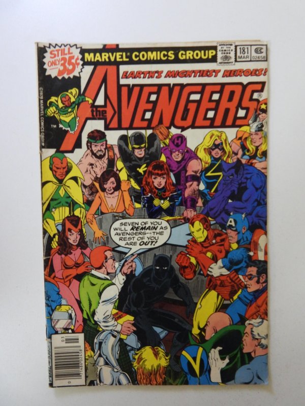 Avengers #181 VG/FN condition 1st appearance of Scott Lang | Comic ...