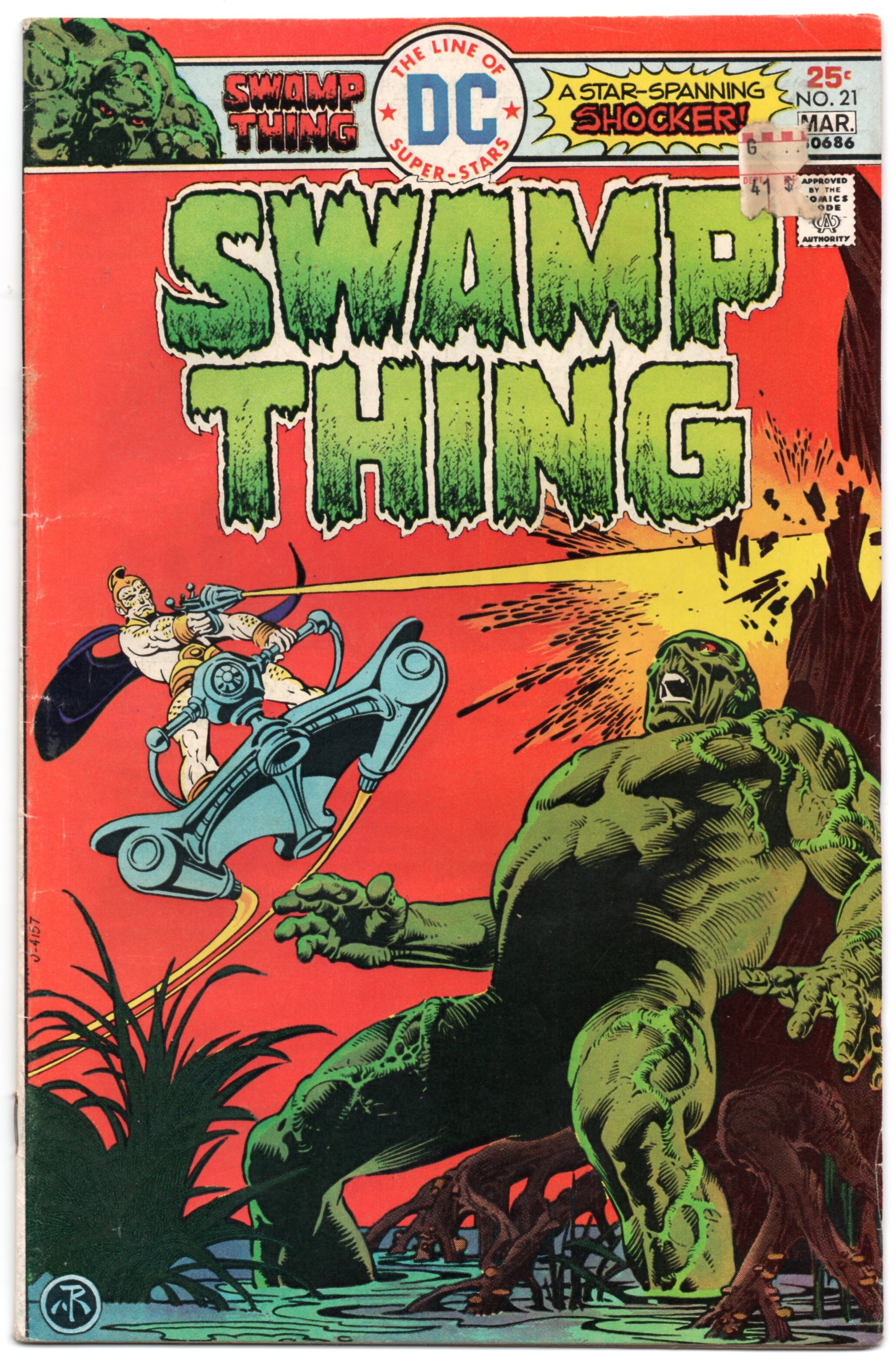 Swamp Thing #21 VG/FN (1976, Swamp Thing is captive of Solus -in outer ...