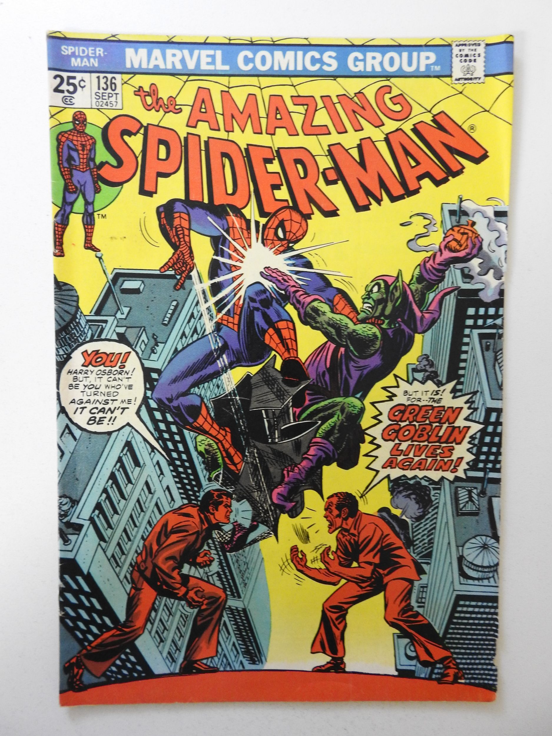 The Amazing Spider-Man #136 (1974) VG+ Condition MVS intact! | Comic ...