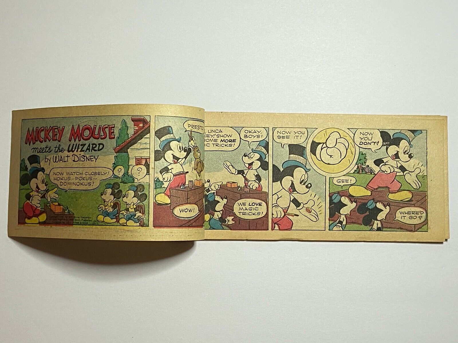 Disney Cheerios Cereal Premium 1947 Mini Comic Y-4 Mickey Mouse Meets ...