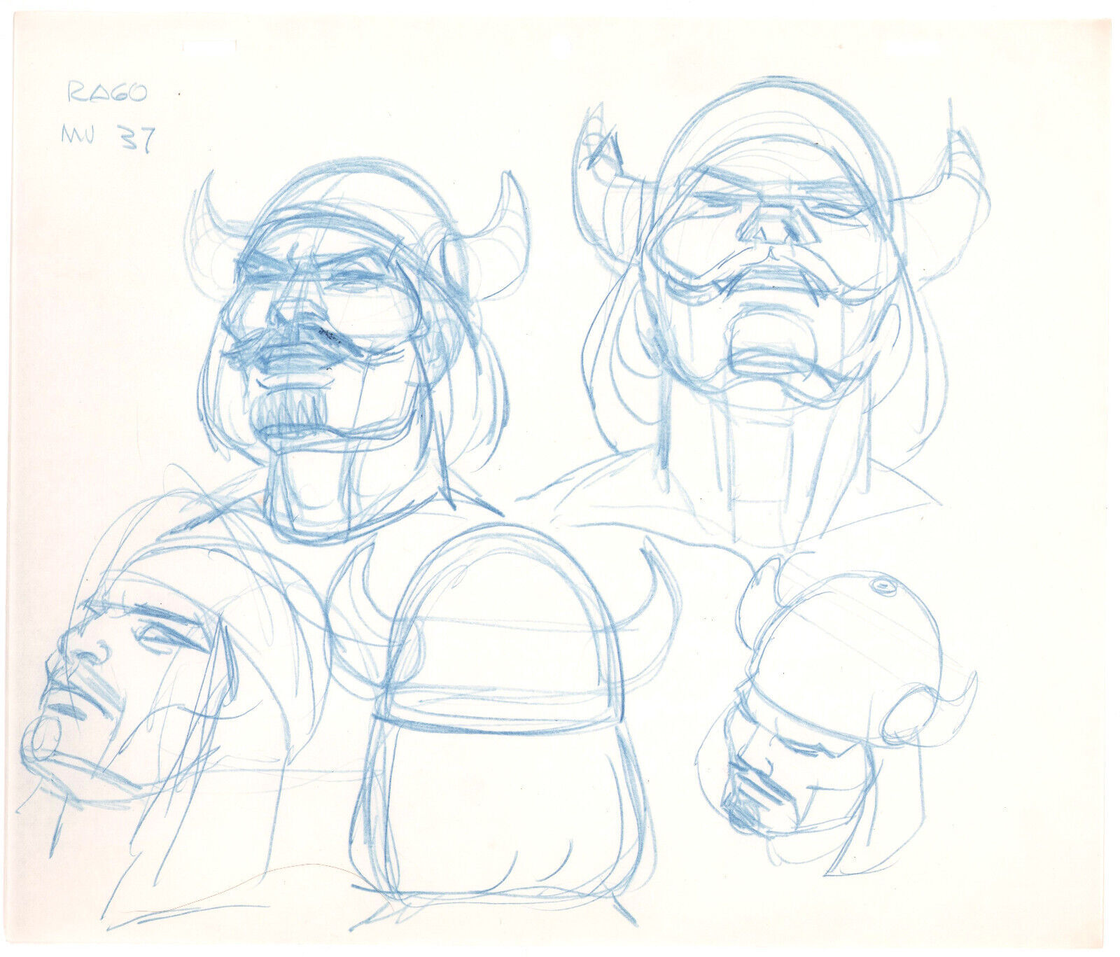 Masters of the Universe Animation Art #37 - B - Rago - 1980s by Ric ...