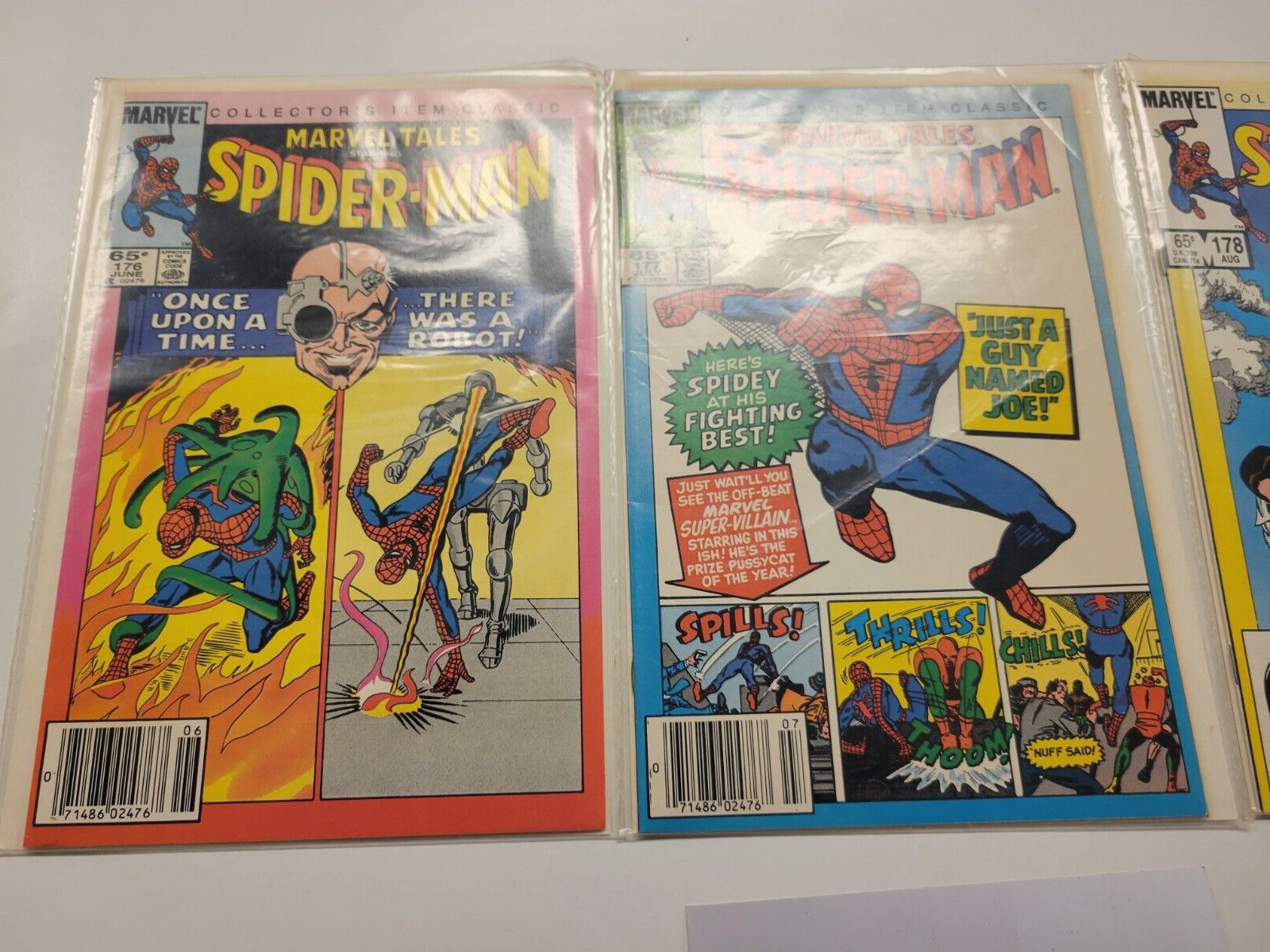 3 Marvel Comics Marvel Tales Staring Spider-Man #176 177 178 80 SM2 ...