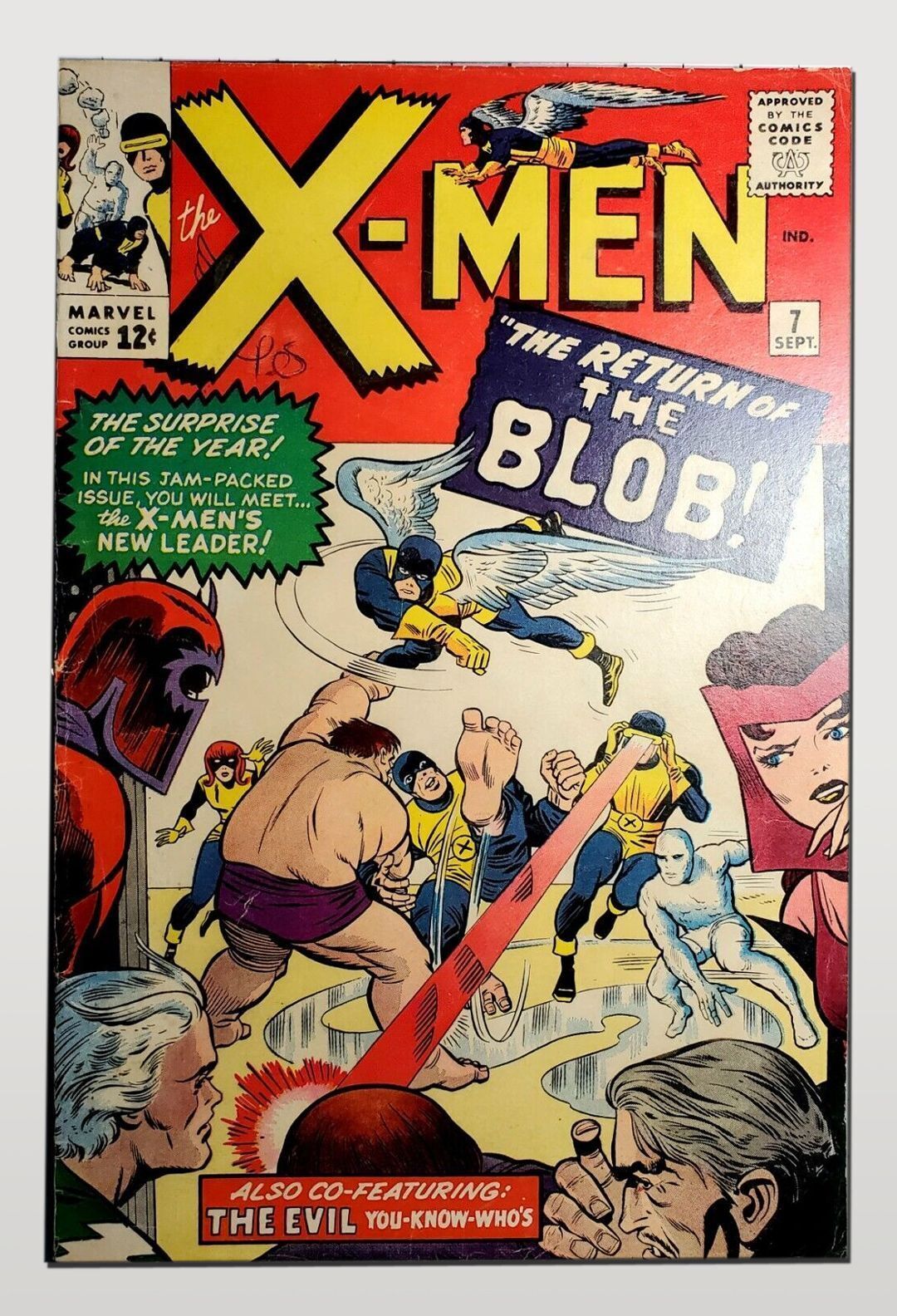 X-Men #7 (1964) HOT~KEY! First Appearance Cerebro, 2nd Blob! MCU PHASE ...