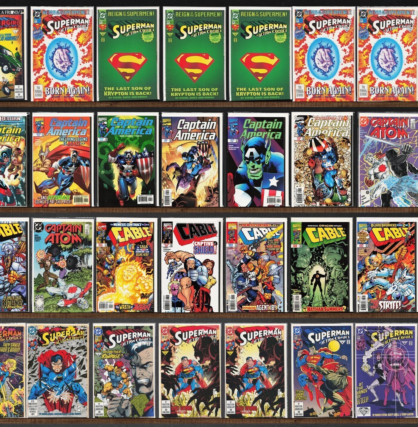 Huge Lot 140+ Comics with Action Comics, Cable, Captain Atom & More ...