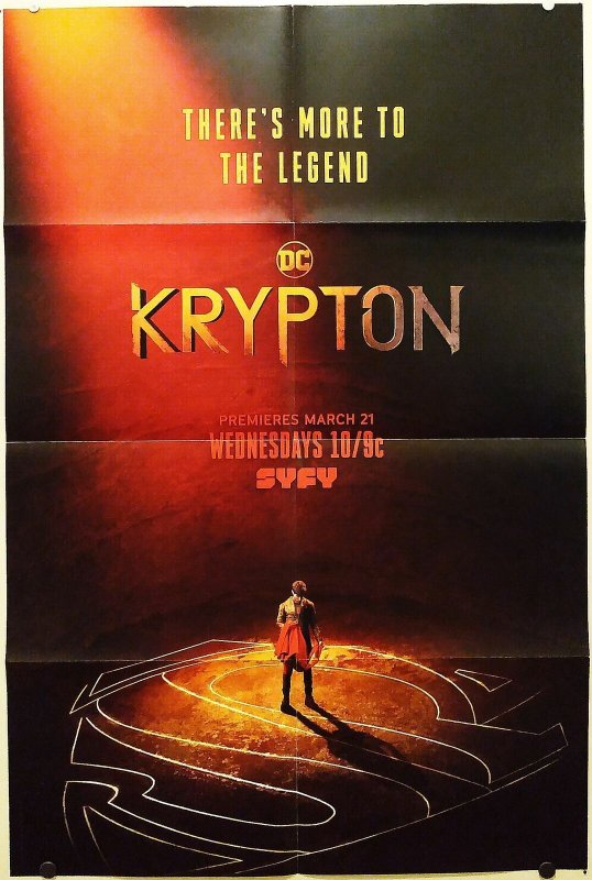 SyFy Channel DC Krypton 2018 Folded Promo Poster (24"x36") New [FP297] | Comic Collectibles ...