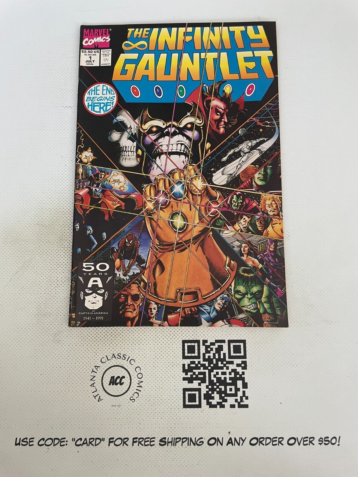 The Infinity Gauntlet Complete Marvel Comics Series # 1 2 3 4 5 6 1st ...