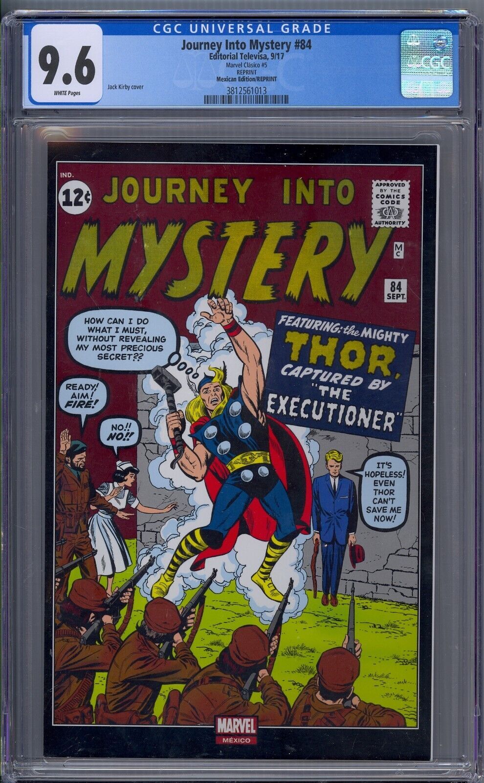 Journey into Mystery #84 2017 Editorial Televisa CGC 9.6 Thor Mexican ...