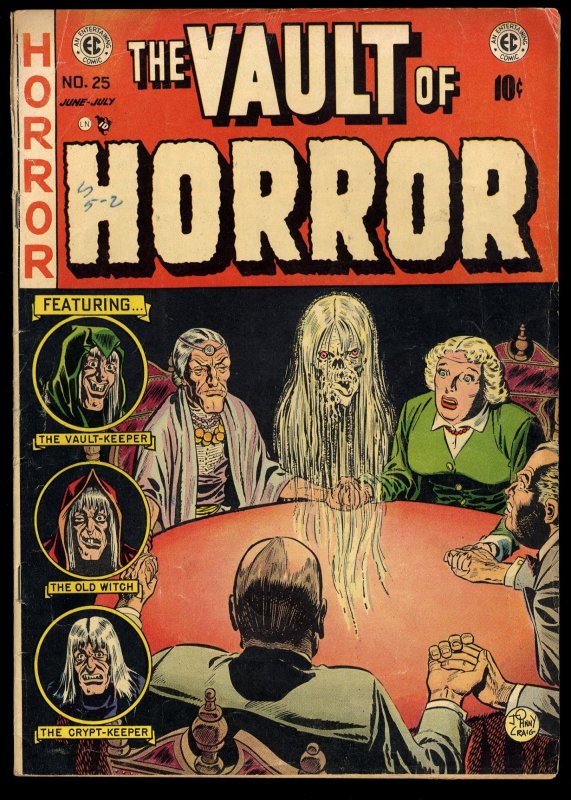 Vault of Horror #25 VG- 3.5 Seance! Johnny Craig Cover Art! Horror ...