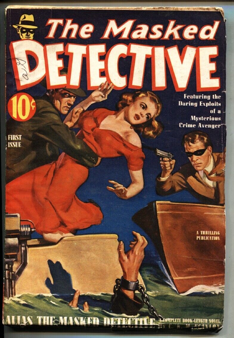 PULP: THE MASKED DETECTIVE #1 // 1st appearance // Fall 1940 // RARE ...