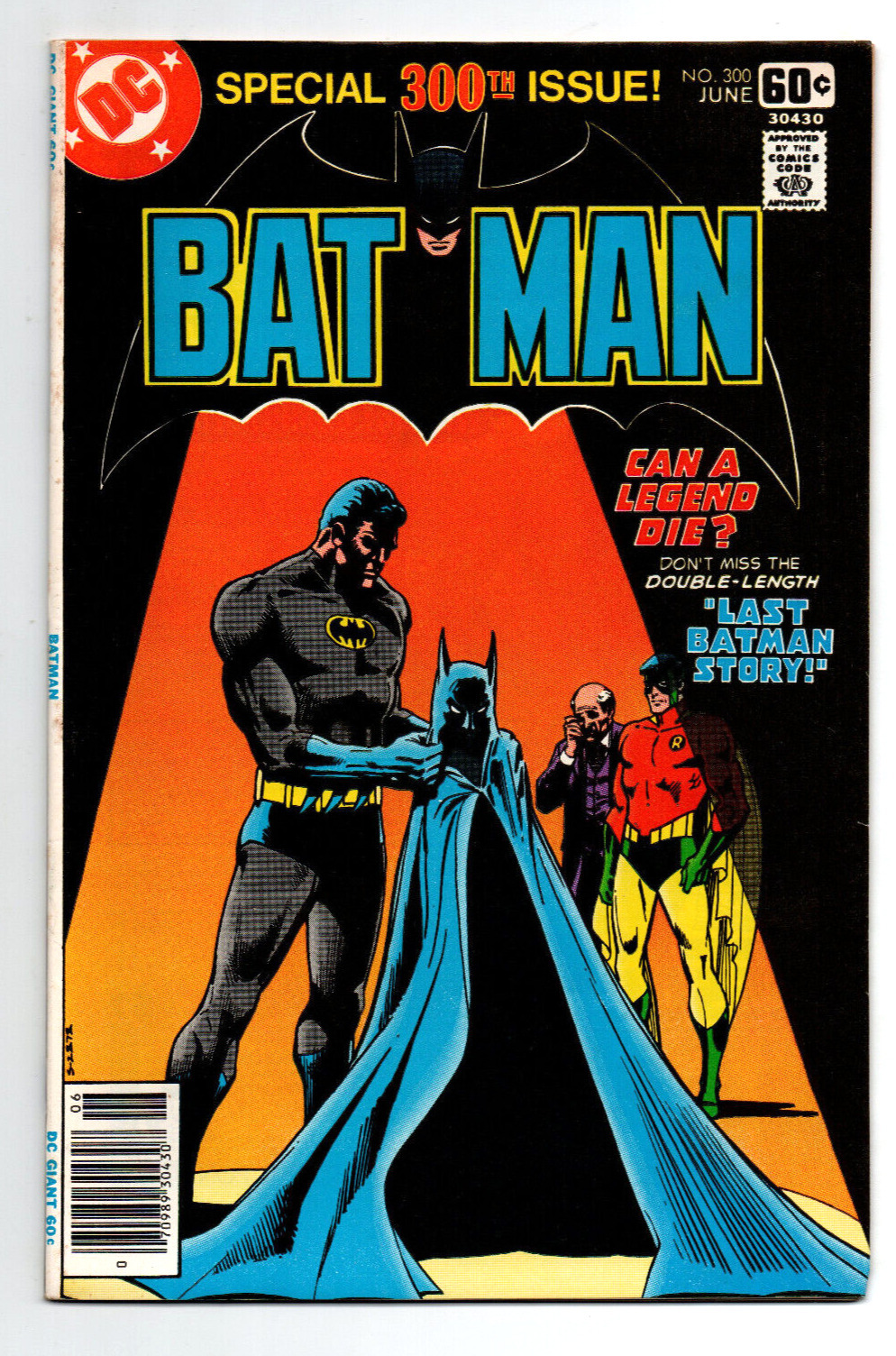 Batman #300 newsstand - Last Batman story - Walt Simonson - 1978 - VF ...