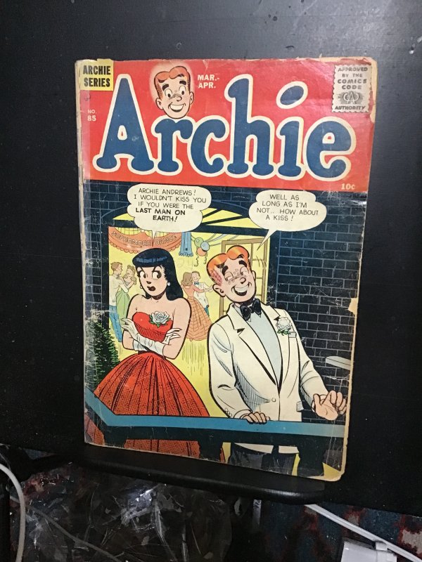 Archie Comics #85 (1957) how about a kiss! Affordable grade! GD Golden age! | Comic Books ...