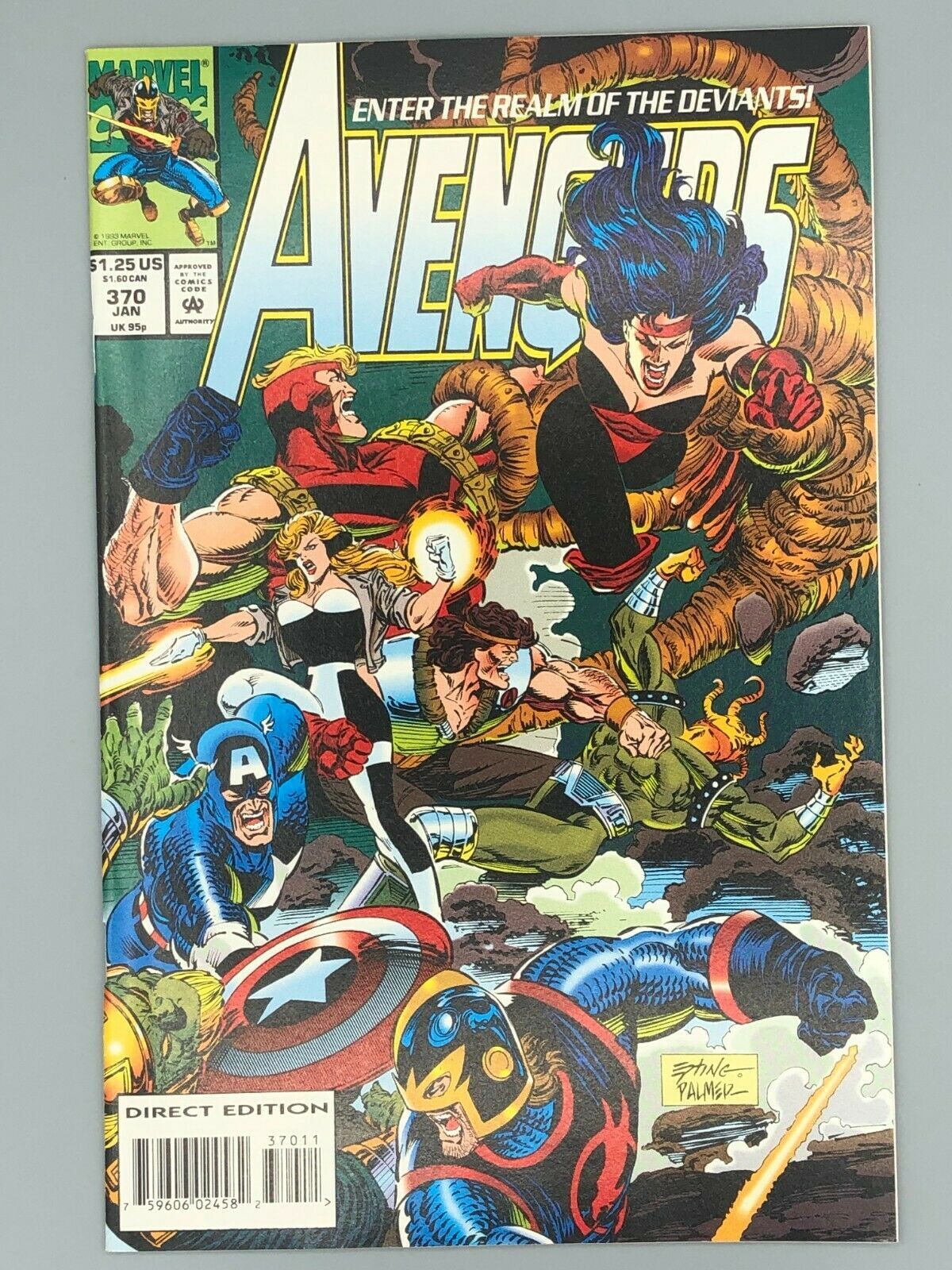 The Avengers #370 (1993) NM - 1st Delta Force Key Issue ~ WHITE PAGES ...