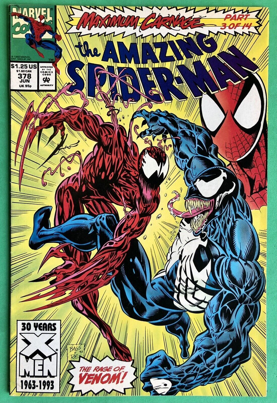 Amazing Spider-Man #378 (1993) Maximum Carnage Pt. 3 Featuring Venom ...
