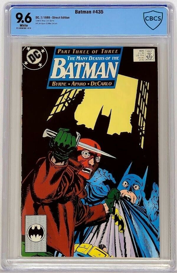 Batman #435 DC 1989 CBCS 9.6 John Byrne Many Deaths of Batman | Comic ...
