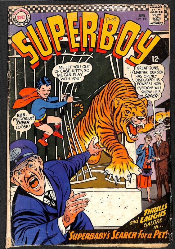 Superboy #130 (1966) | Comic Books - Silver Age, DC Comics / HipComic