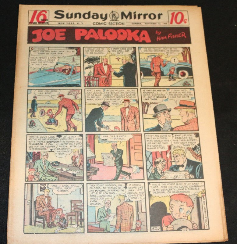 1950 Sunday Mirror Weekly Comic Section November 12th (FN) Superman ...