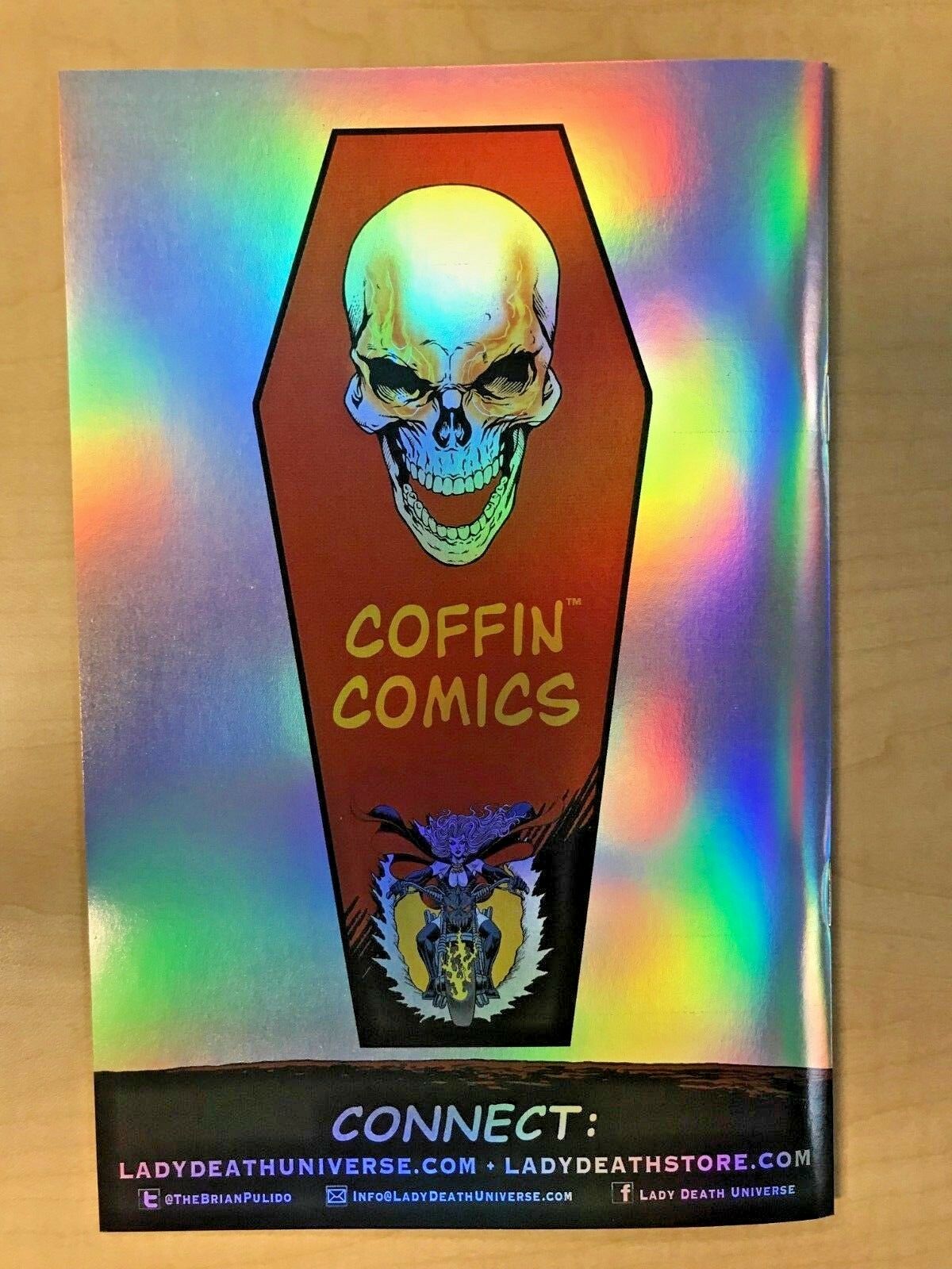 Lady Death Pin Ups #1 Lady Death Rider Holo Foil Variant Cover by ...