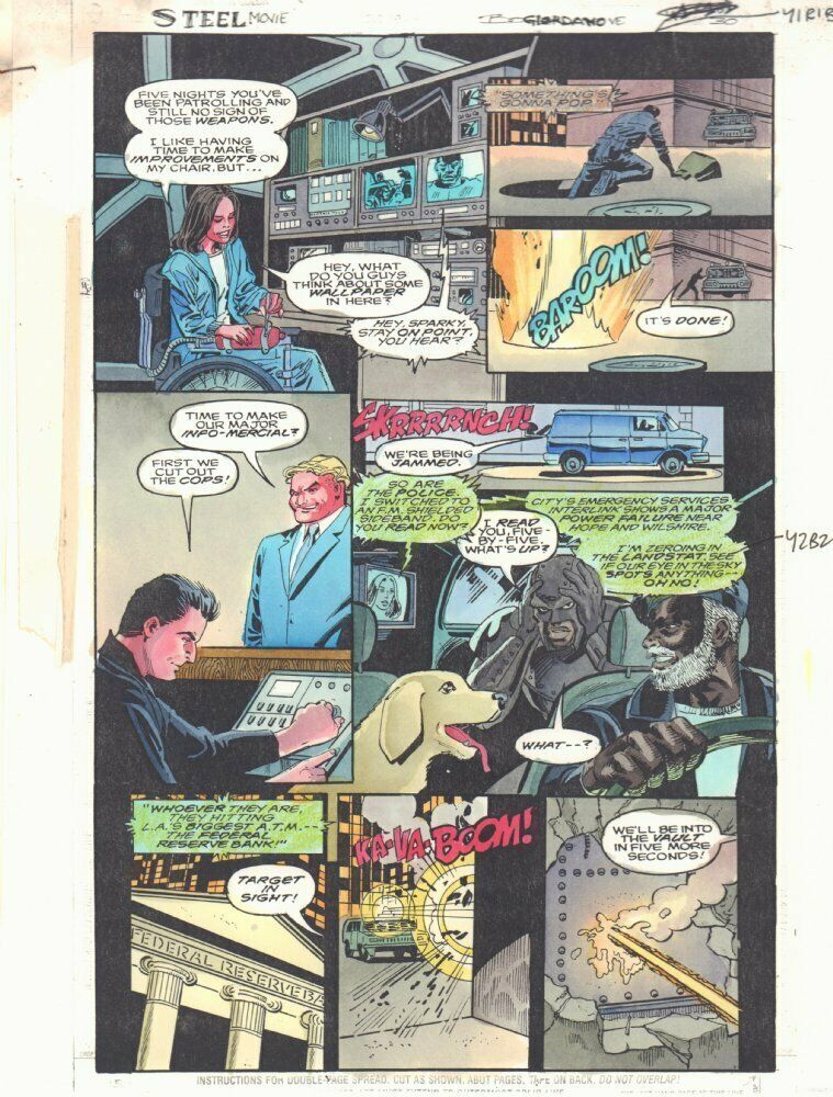 Steel: Official Shaq Movie Comic Adaptation p.30 Color Guide art by ...