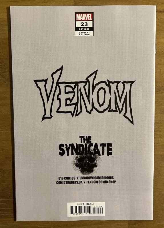 Venom #23 (Junggeun Yoon Exclusive Spoiler Variant 1st New Symbiote ...