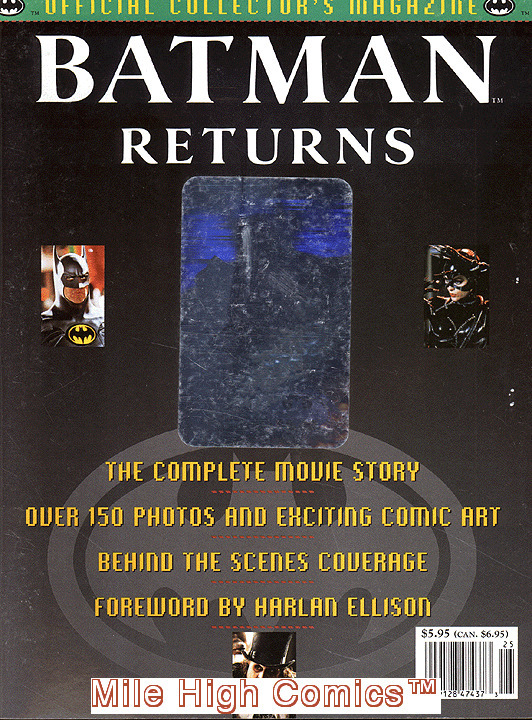 Batman Returns Official Collectors Magazine (1992 Series) #1 Good ...