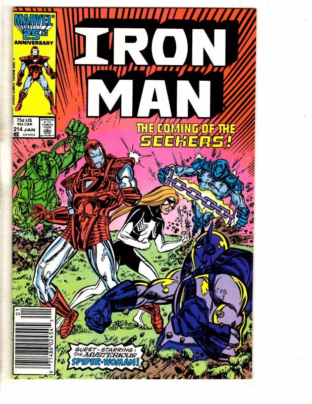 10 Iron Man Marvel Comics 211 212 213 214 215 216 217 218 219 220 1st ...