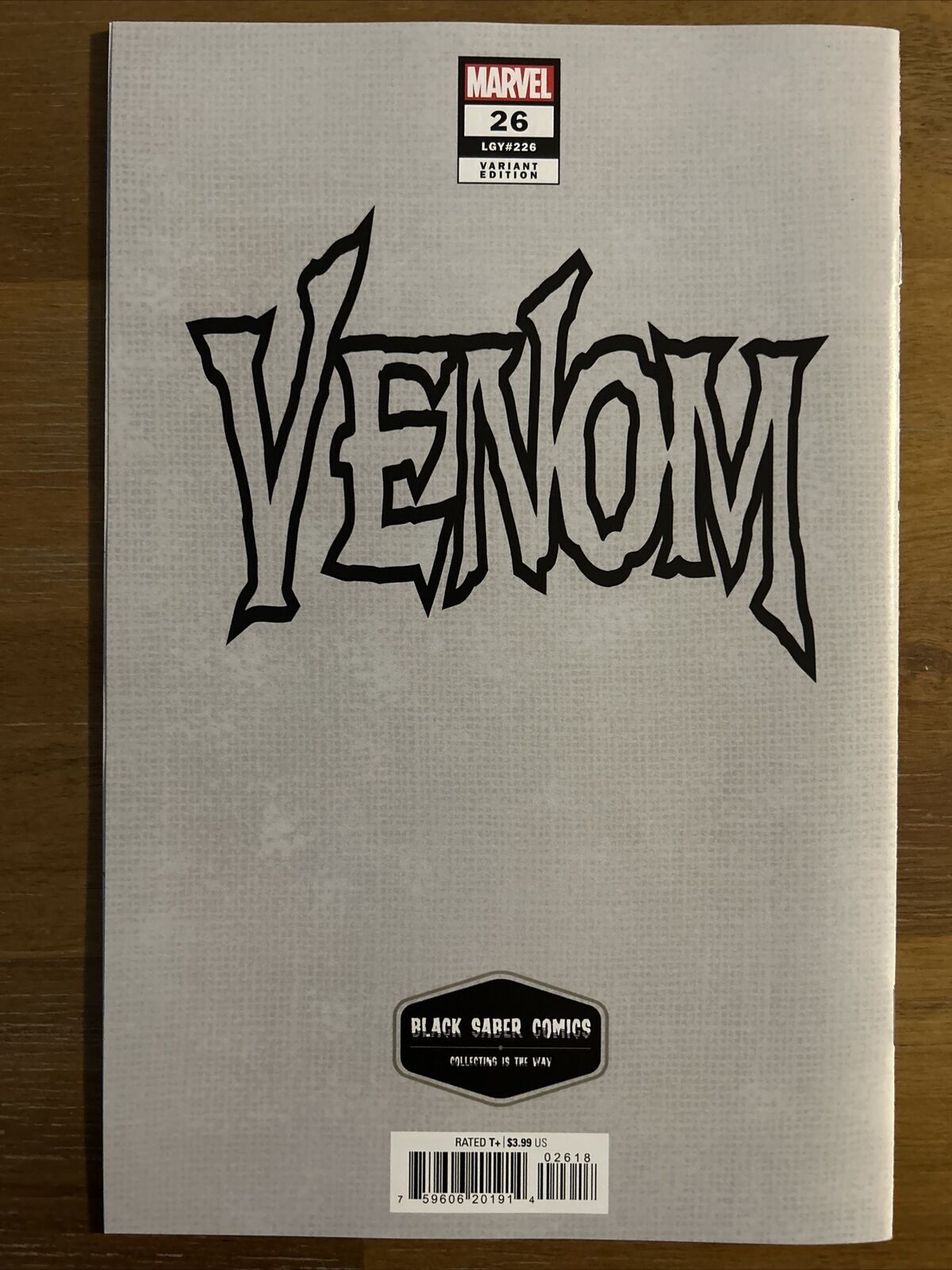 Venom #26 Ivan TAO Virgin Variant Ltd: 400 W/COA Black Widow Symbiote ...