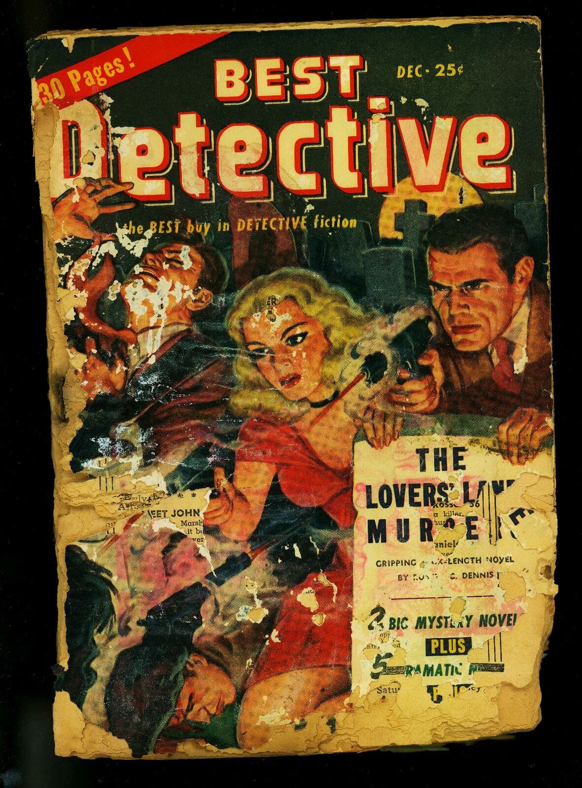 Best Detective Pulp #1 December 1947- Gun Moll Good Girl Cover- LOW ...