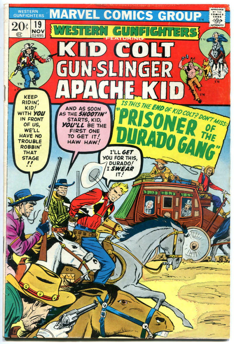 WESTERN GUNFIGHTERS #17, 19, 21 22, VG/FN, Kid Colt, Apache Kid ...