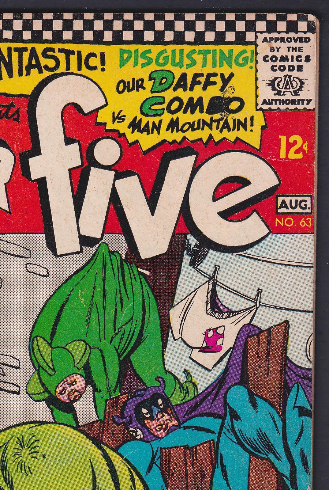 Showcase #63 1966 DC 5.0 Very Good/Fine comic Inferior Five | Comic ...