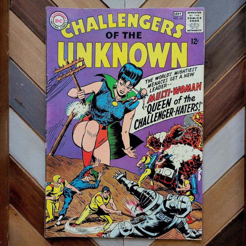 Challengers Of The Unknown #45 FN- (DC 1965) MULTI-WOMAN | Robot Cover ...