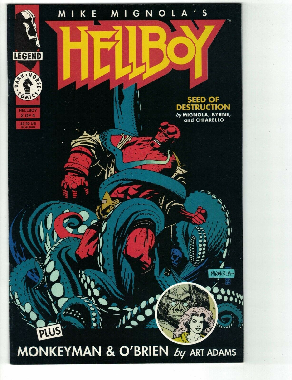 Hellboy: Seed of Destruction #2 VF; Dark Horse | Abe Sapien - we ...