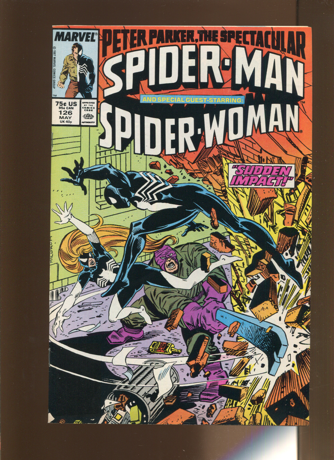 Spectacular Spiderman #126 - Al Milgrom Cover Art. (9.2) 1987 | Comic ...