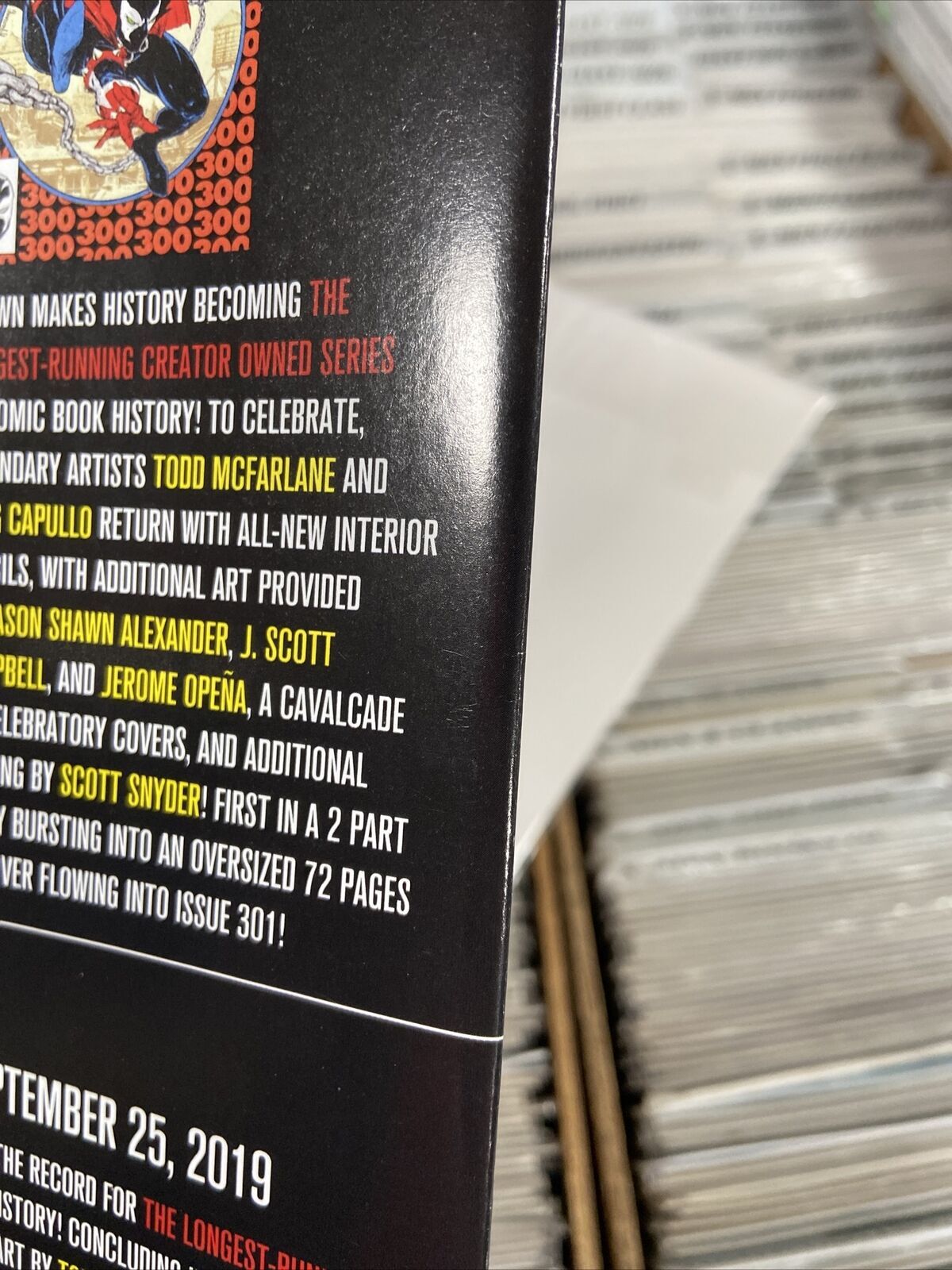 Spawn #299 (Image 1992) Todd McFarlane Spider-Man Homage B&W Sketch ...