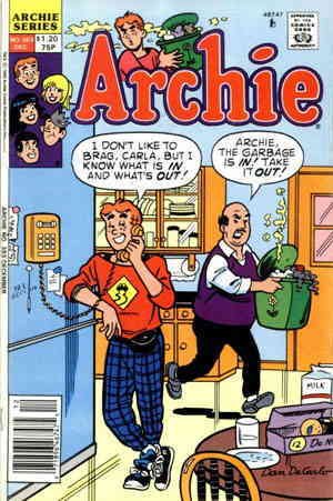 Archie #383 (Newsstand) VG ; Archie | low grade comic December 1990 ...
