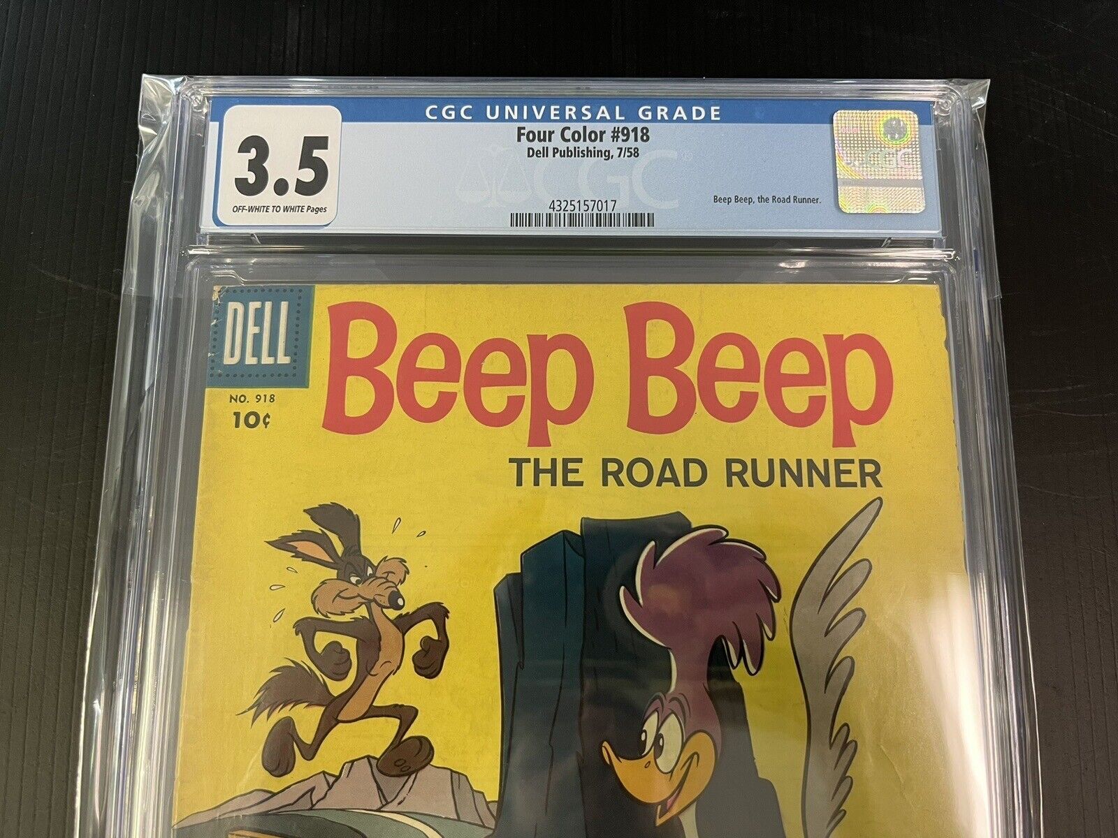 Four Color #918 CGC 3.5 1st Beep Beep the Road Runner Wile E. Coyote ...
