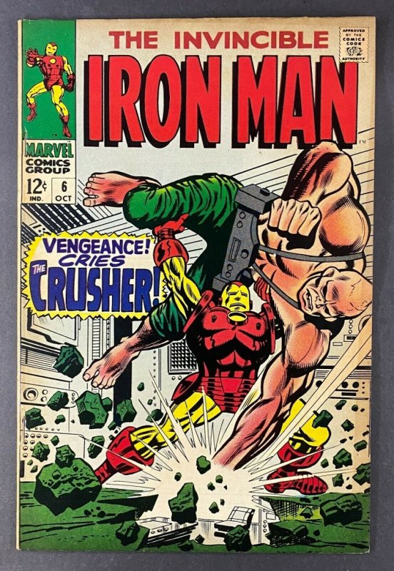 Iron Man (1968) #6 FN+ (6.5) Crusher George Tuska Cover & Art | Comic ...
