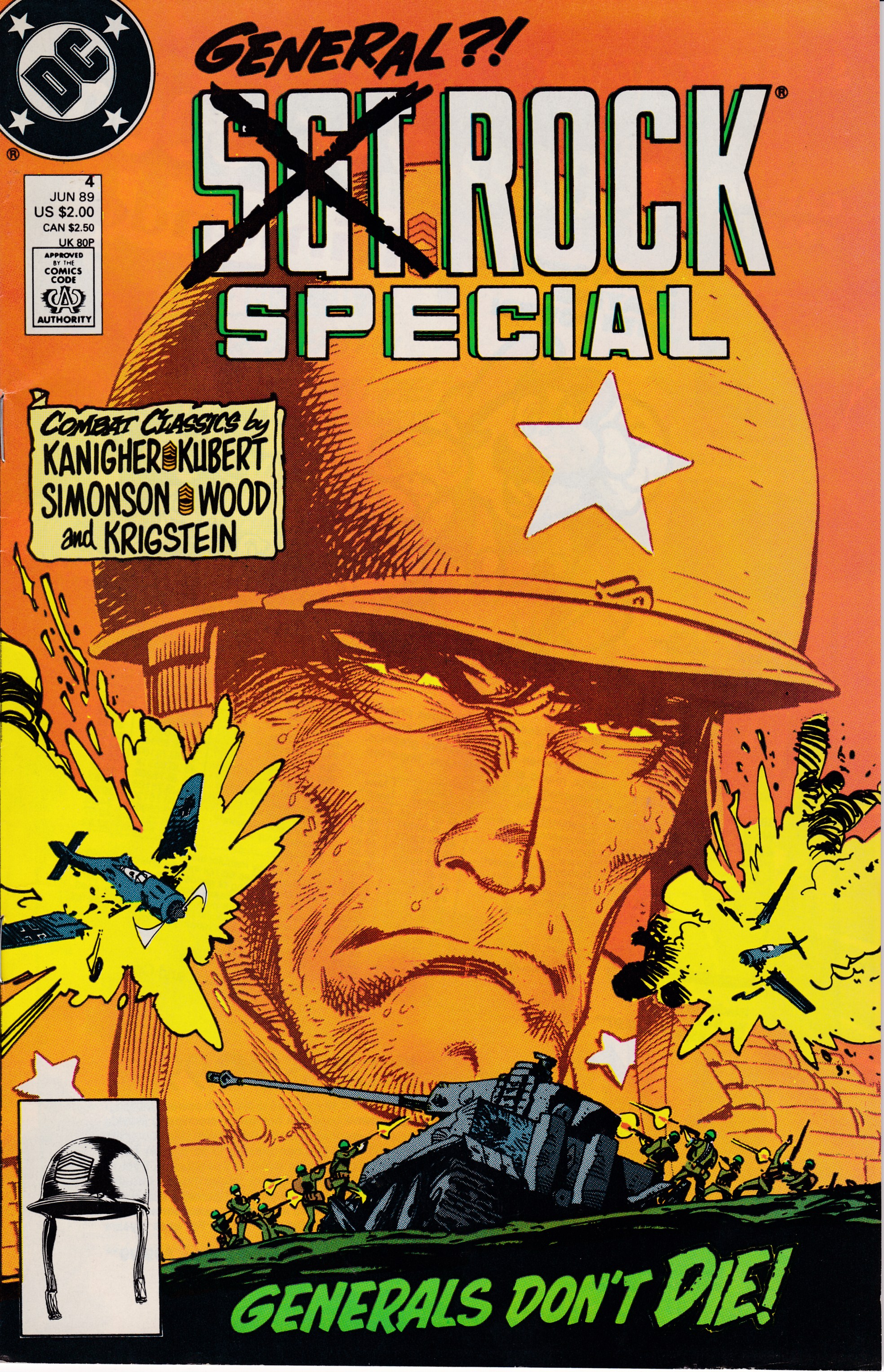 Sargent Rock Nr.4 Jun. '89 General Rock Special VF Clean | Comic Books ...