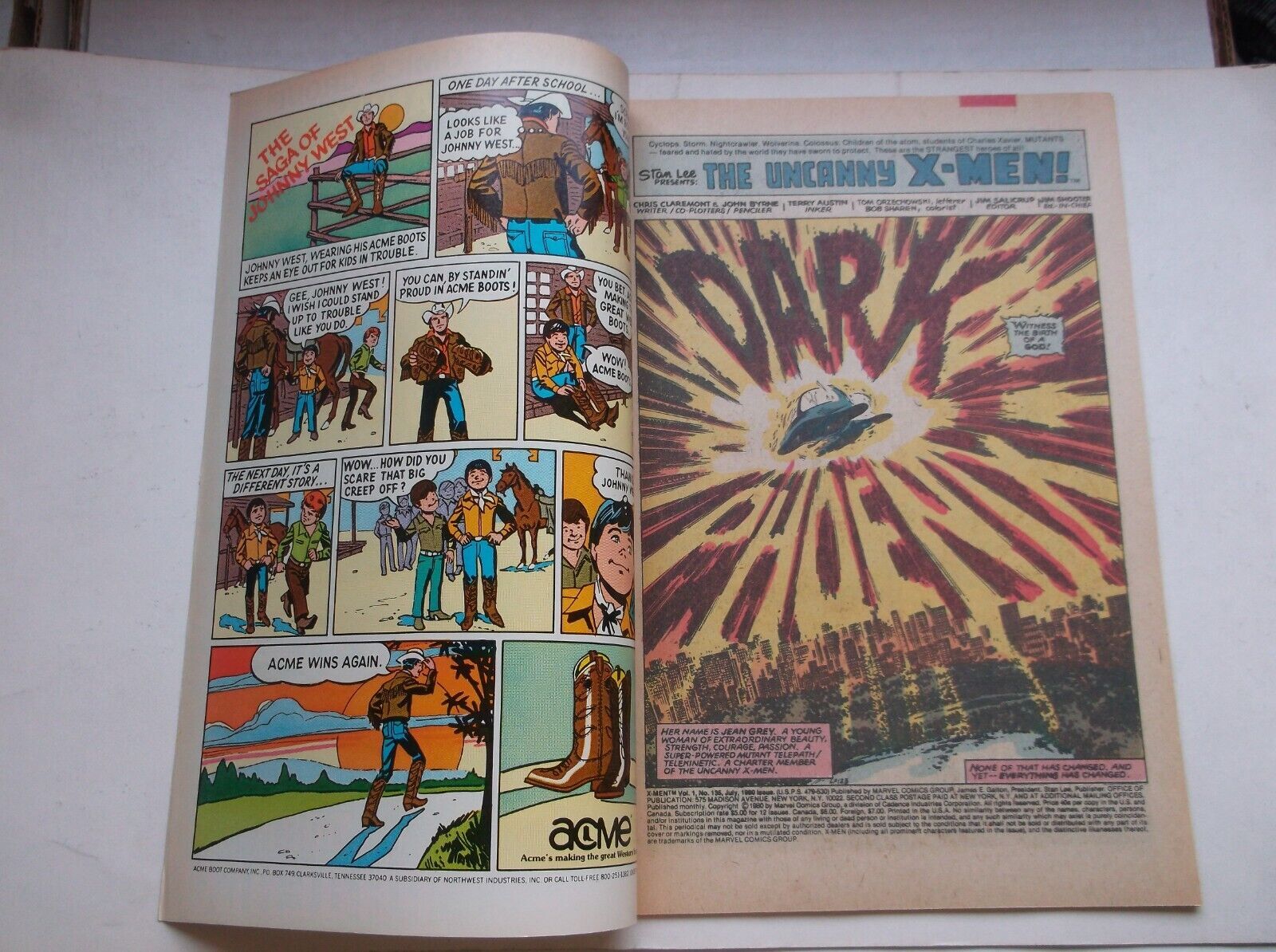 Marvel: X-Men #135, 1st Full Dark Phoenix, Future Movie, HOT/Key, 1980 ...