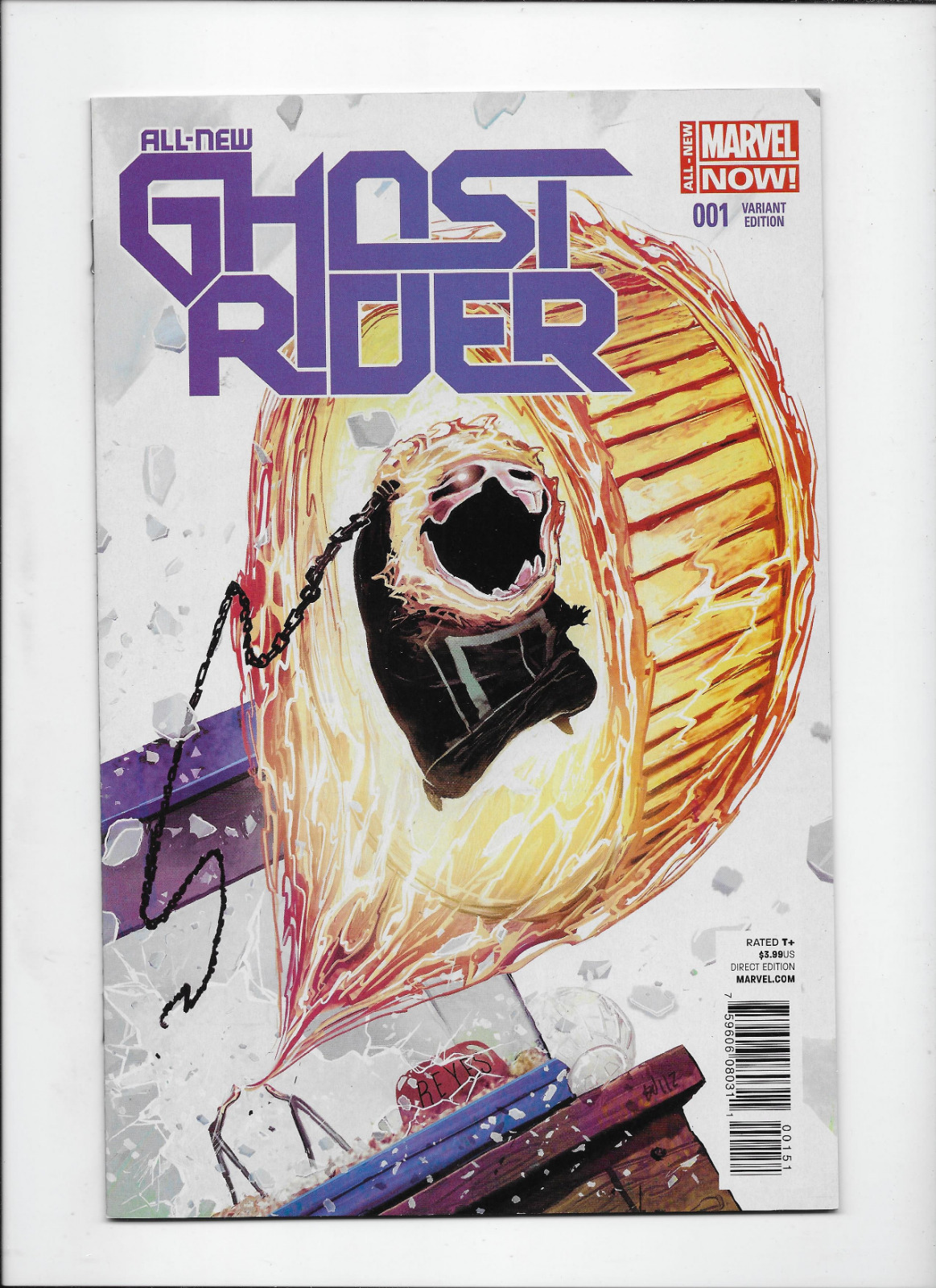 All New Ghost Rider Robbie Reyes 1 del Mundo Animal Variant Marvel ...