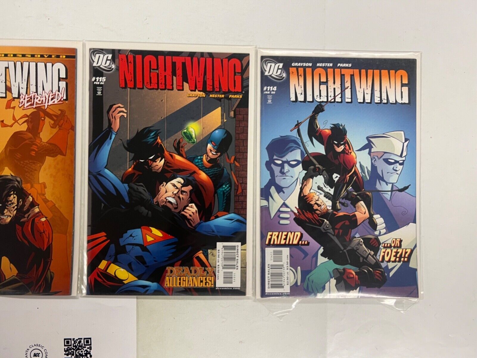 4 Nightwing DC Comic Books # 114 115 116 117 Batman Superman Wonder ...
