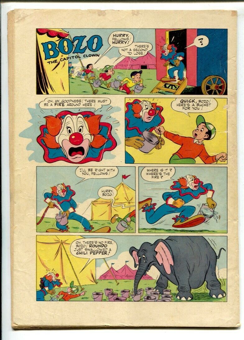 Bozo The Clown #5 1952-Dell-"The Land Of Forgot"--Color flakes off ...